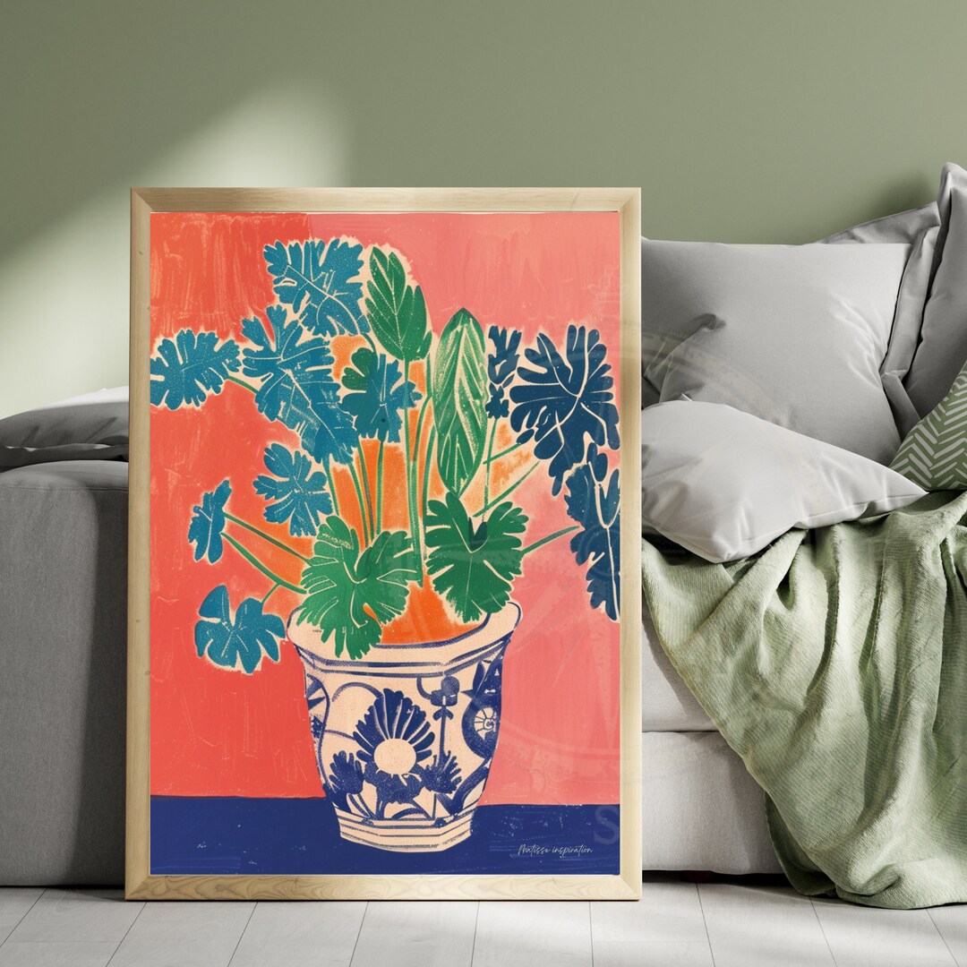 Henri Matisse Inspired Print - Monstera - Etsy