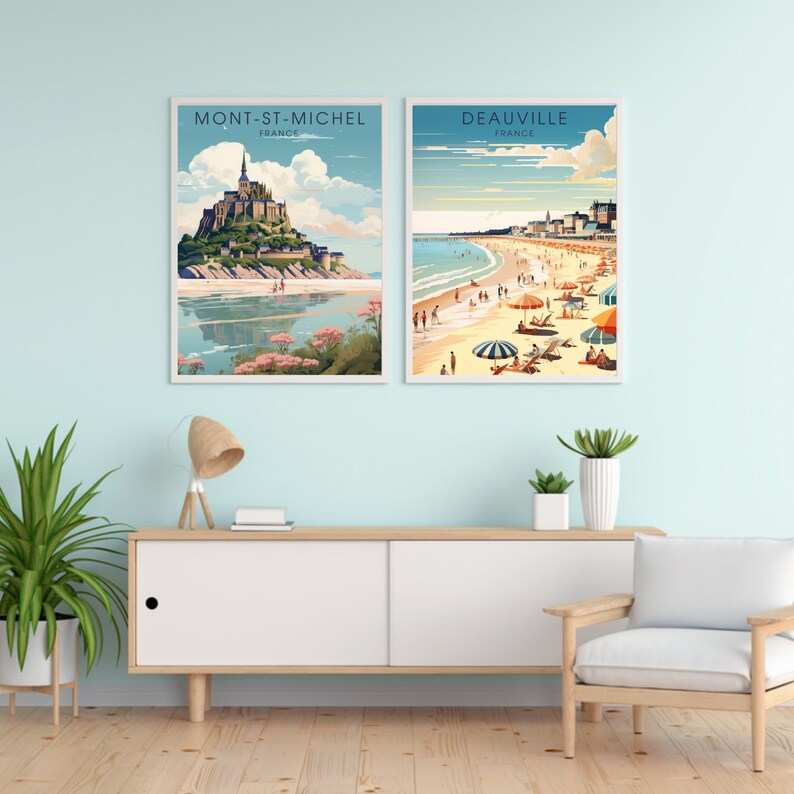 Mont Saint-michel Poster - Etsy