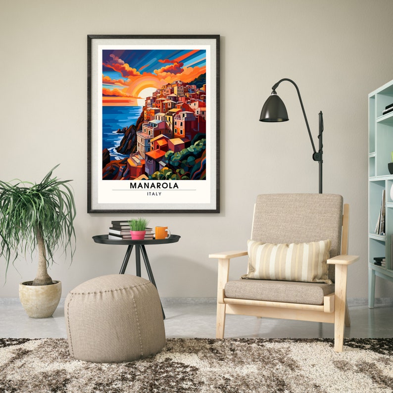 Manarola Poster, Italy | Manarola Travel Print | Cinque Terre Travel ...