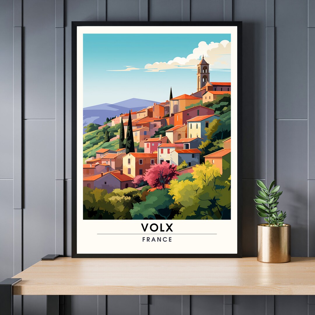 Volx Poster Volx Print Travel Poster Volx, France Provence Poster - Etsy