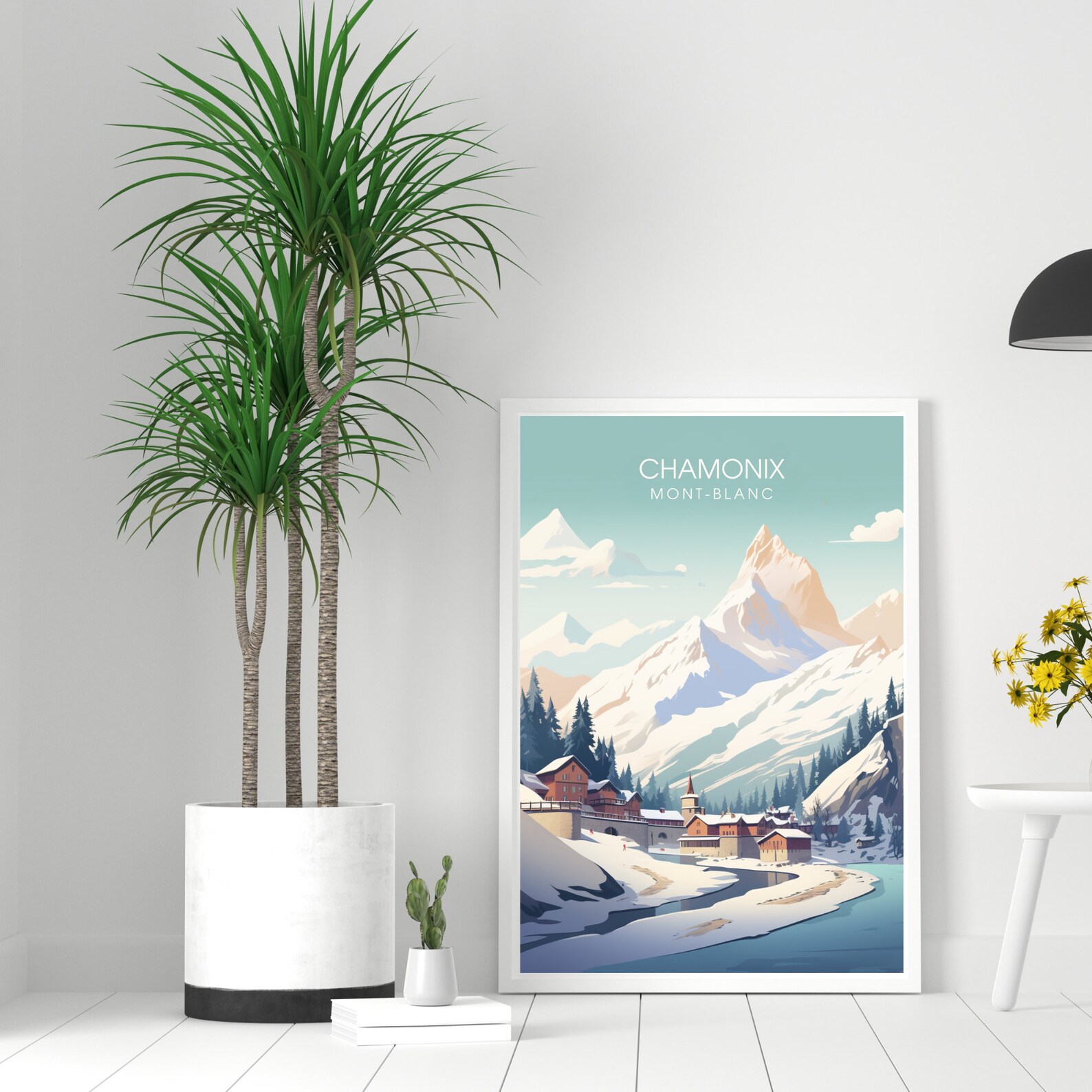 Chamonix-mont-blanc Travel Print | Chamonix Poster | Chamonix-mont ...