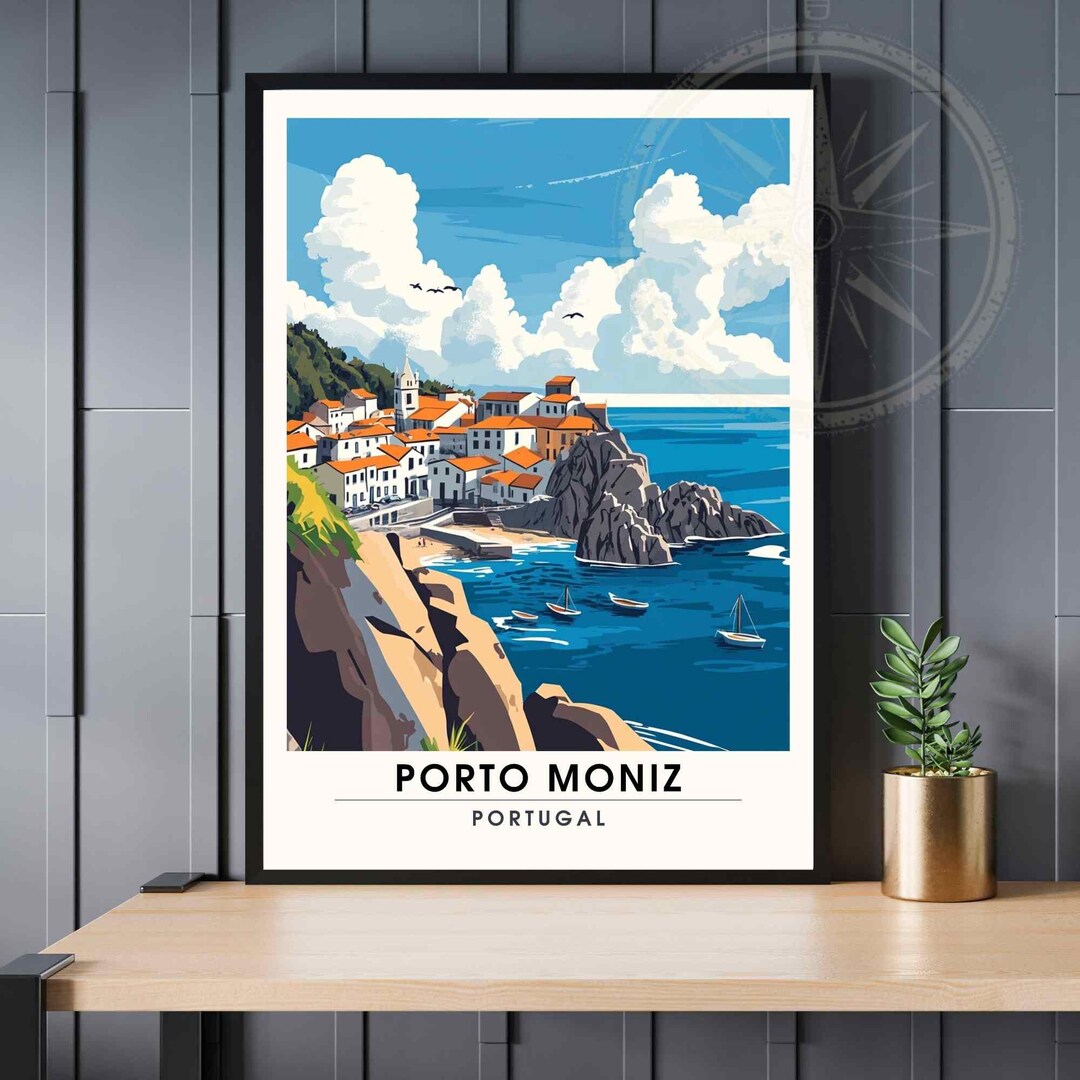 Porto Moniz Poster | Madeira Print,madeira, Portugal - Etsy