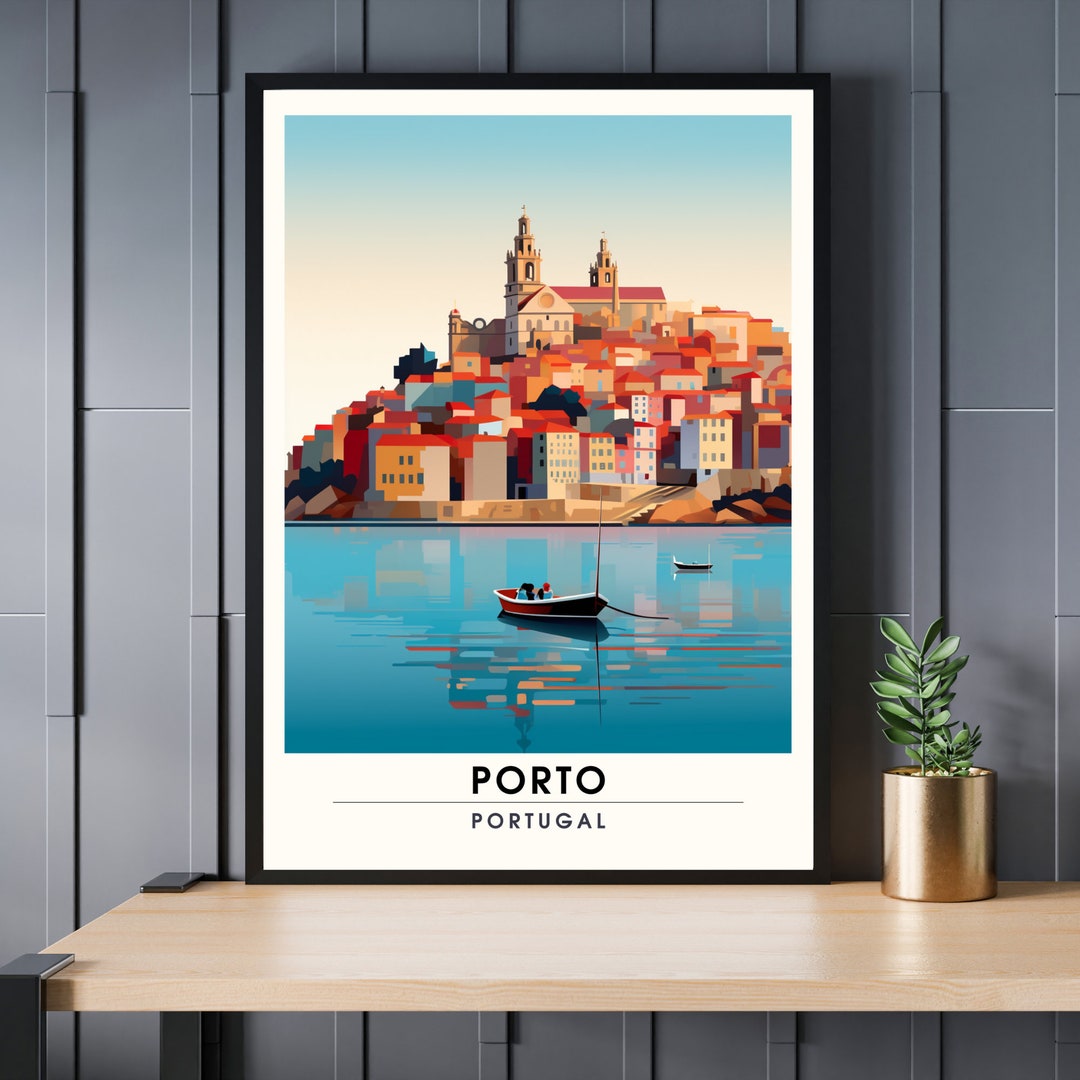 Print Porto, Portugal Porto Travel Poster Portugal Poster Colorful ...