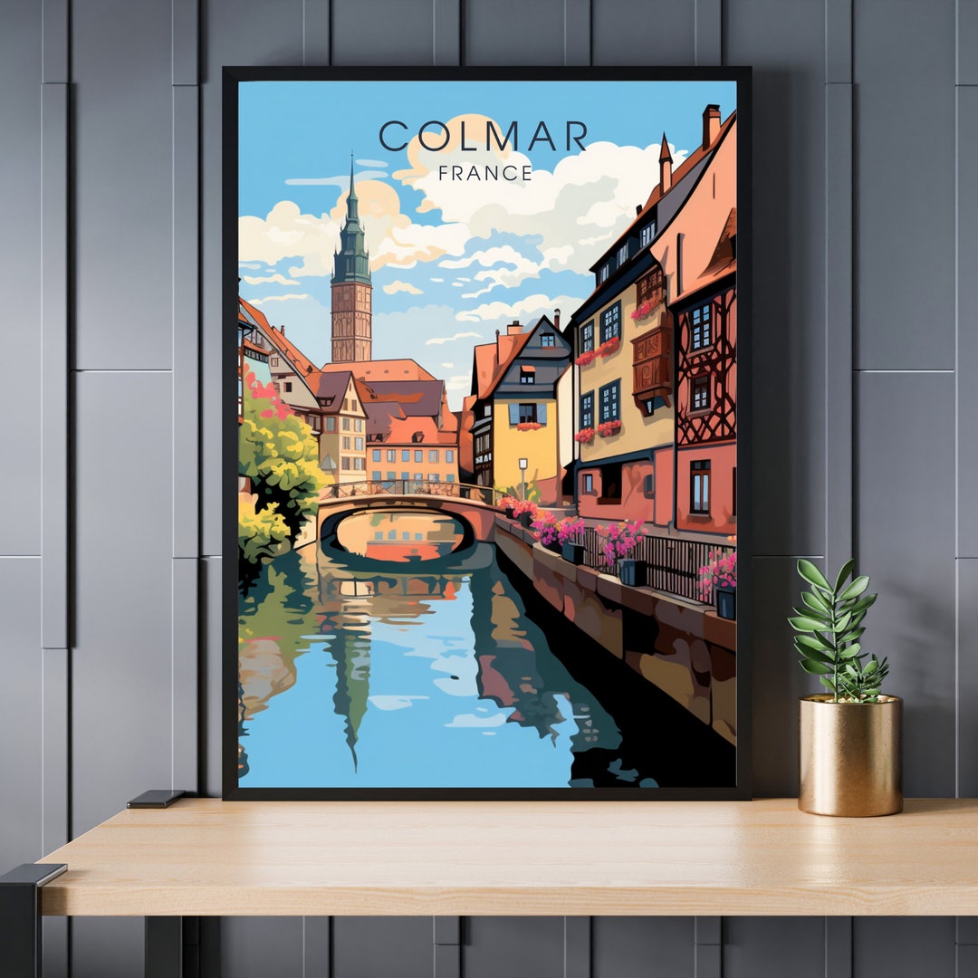 Colmar Poster, Colmar Reisedruck, Frankreich Poster, Colmar Reiseposter ...