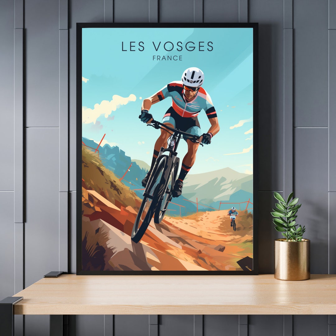 Vosges Poster | Mountain Bike Poster | Mountain Bike Print - the Vosges ...