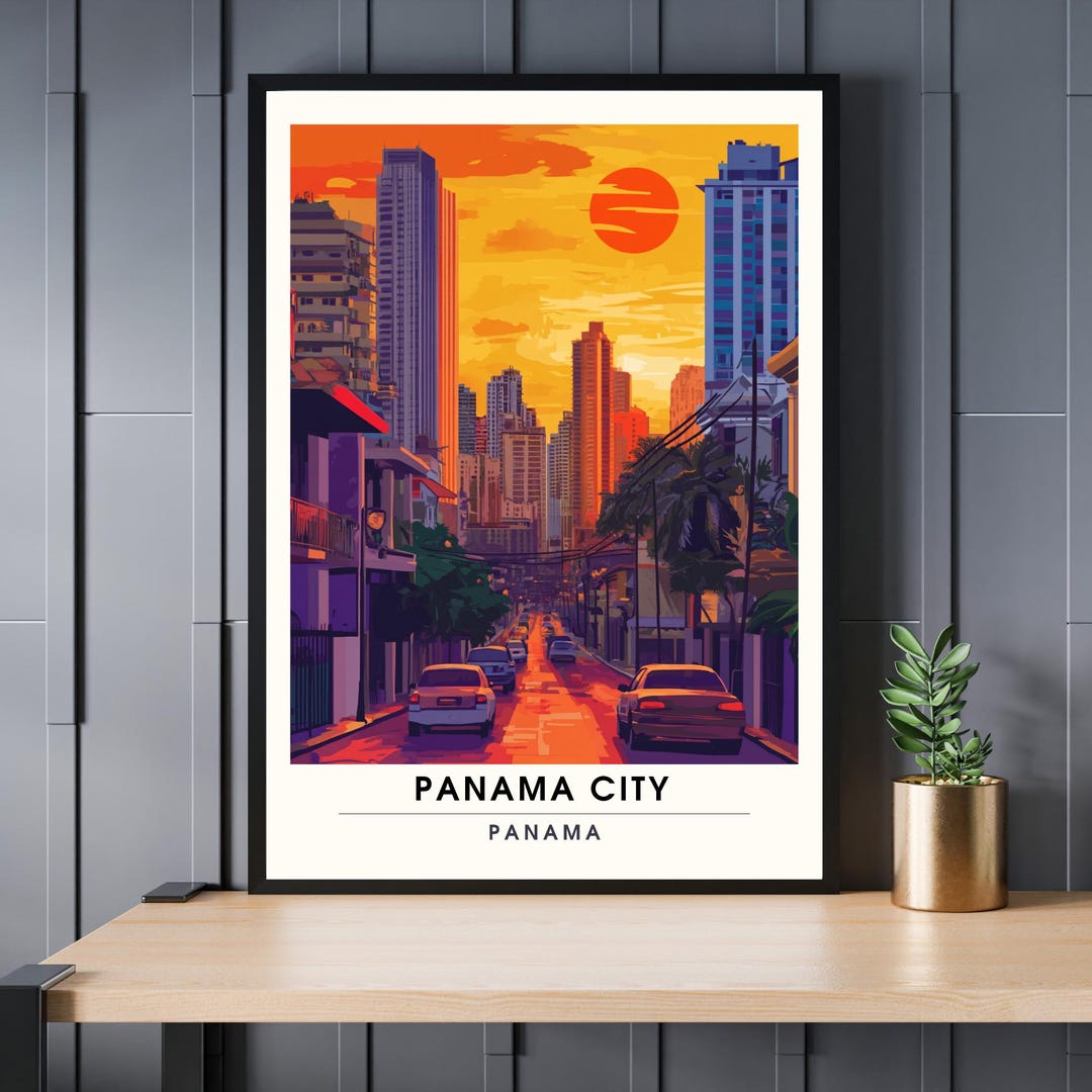 Panama City Poster | Panama Decorative Poster | Panama Poster - Etsy