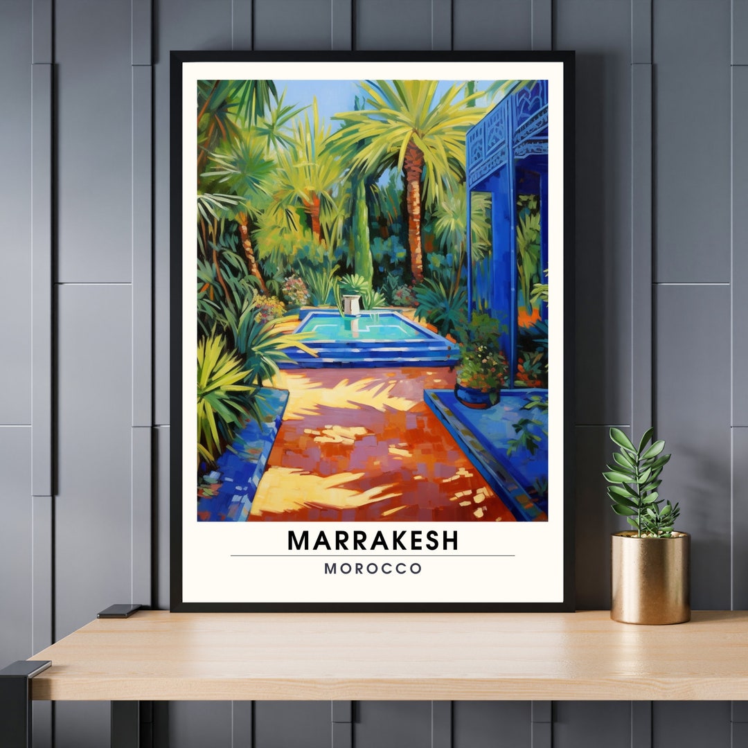 Printing Marrakesh, Marco Majorelle Gardens Print - Etsy