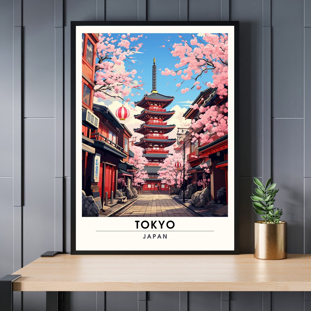 Tokyo, Japan Print | Tokyo Travel Poster - Etsy