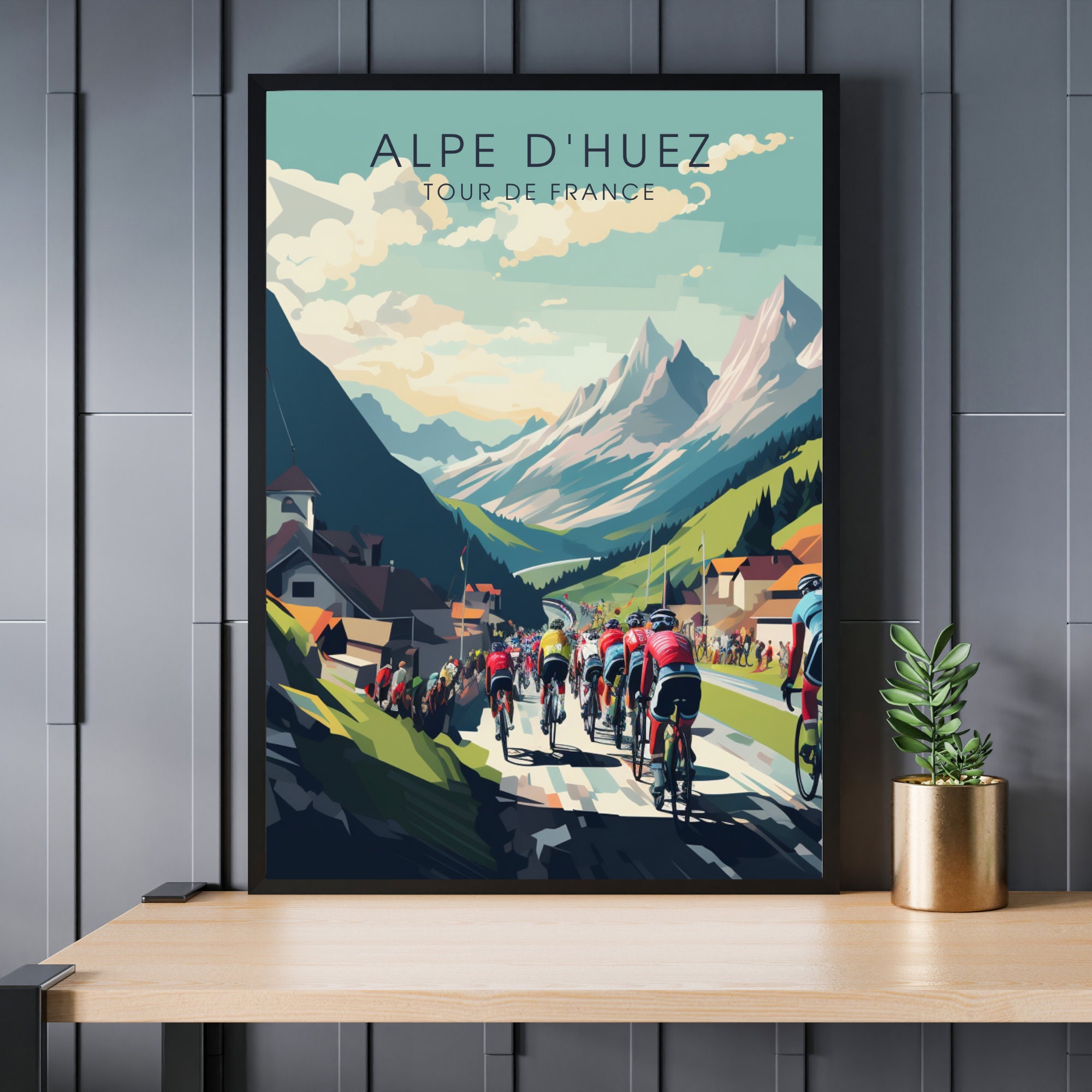 Tour De France Poster Set: Mont Ventoux, Alpe D'huez, Champs-Élysées ...