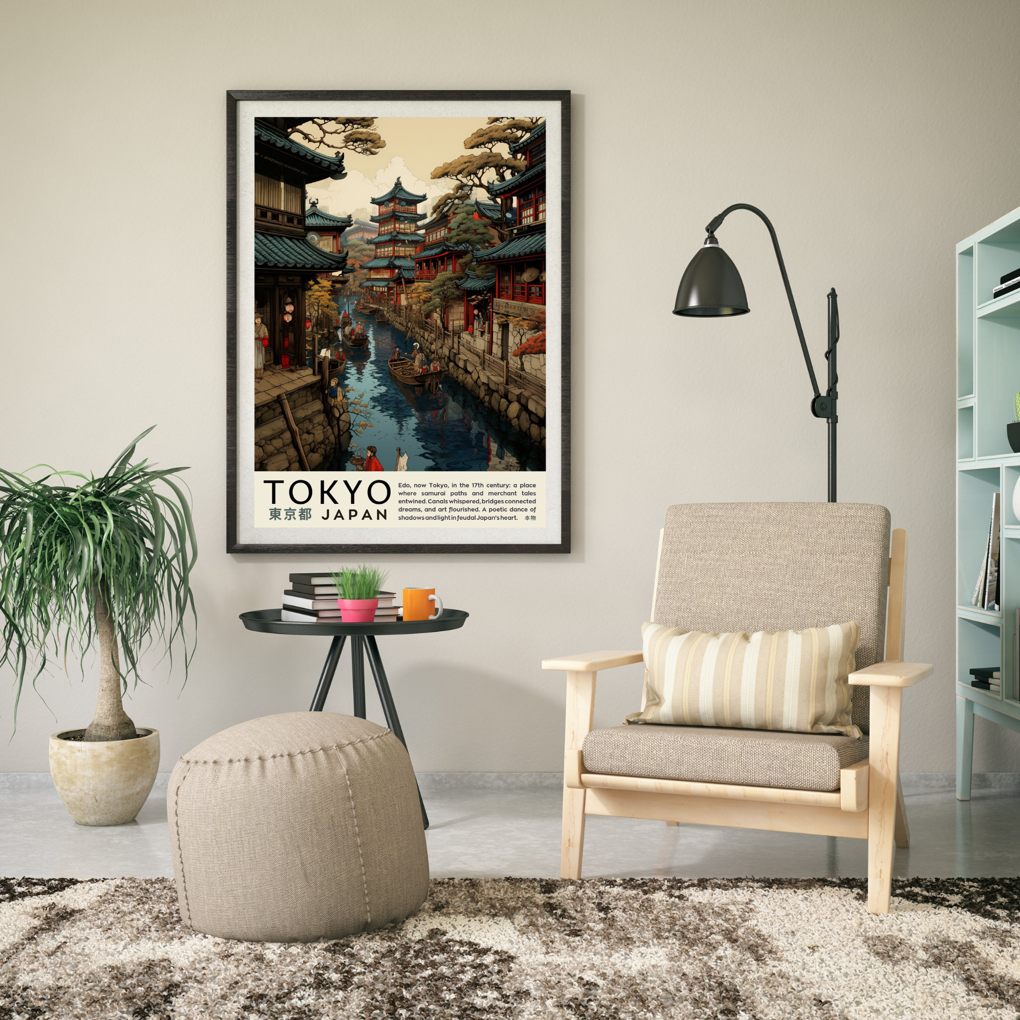 Tokio Druck Tokio Vintage Poster Ukiyo-e-Plakat Japan-Plakat - Etsy.de