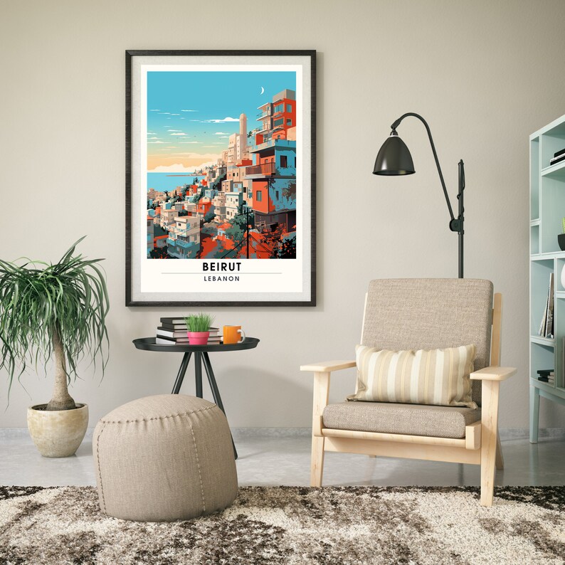 Beirut Print Beirut, Lebanon Travel Poster Beirut Travel Poster Beirut ...