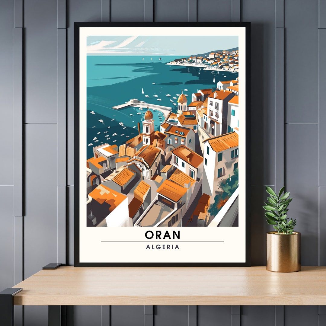 Oran Print Journey Over the Bay of Oran - Etsy