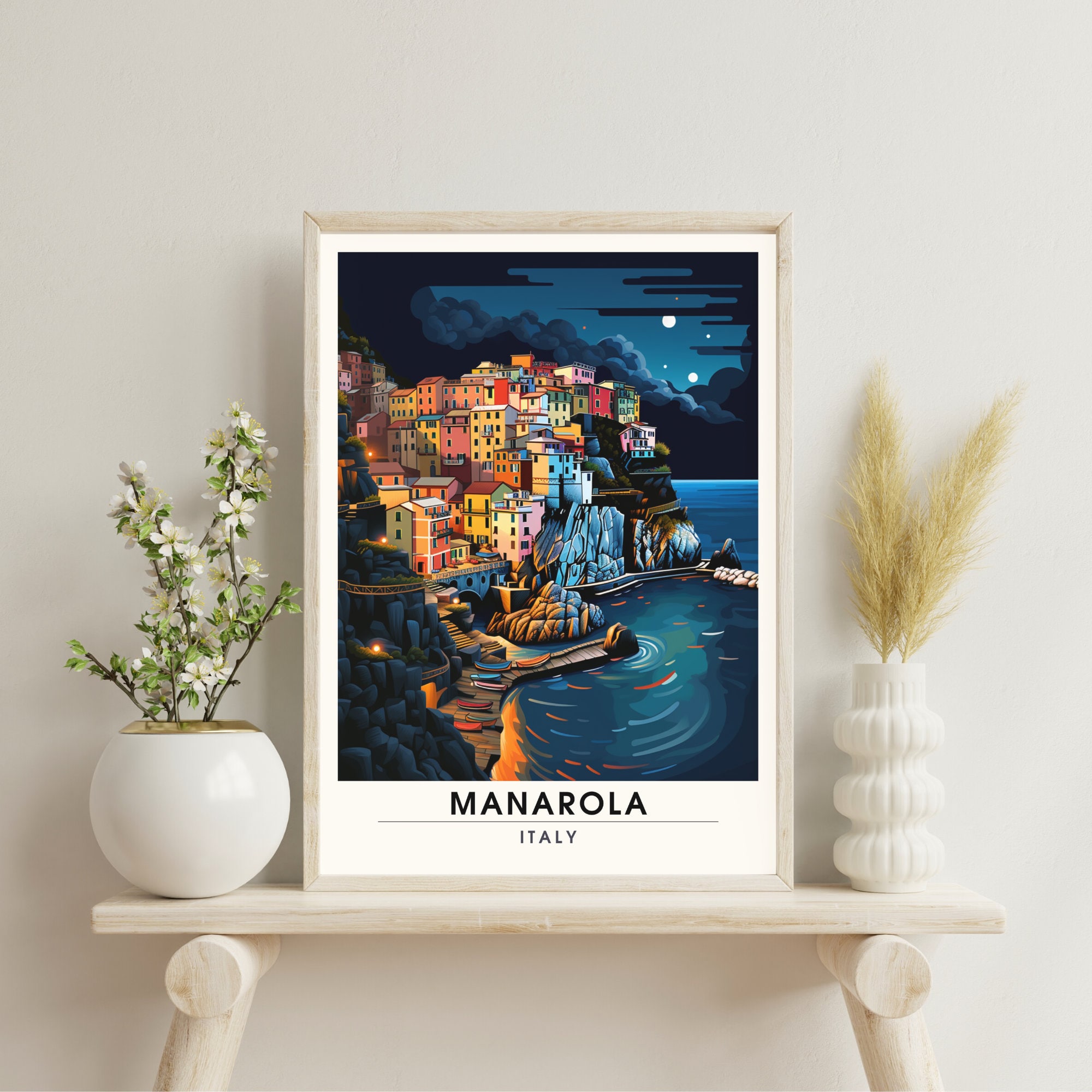 Manarola Poster Italy Manarola Travel Print Cinque Terre - Etsy