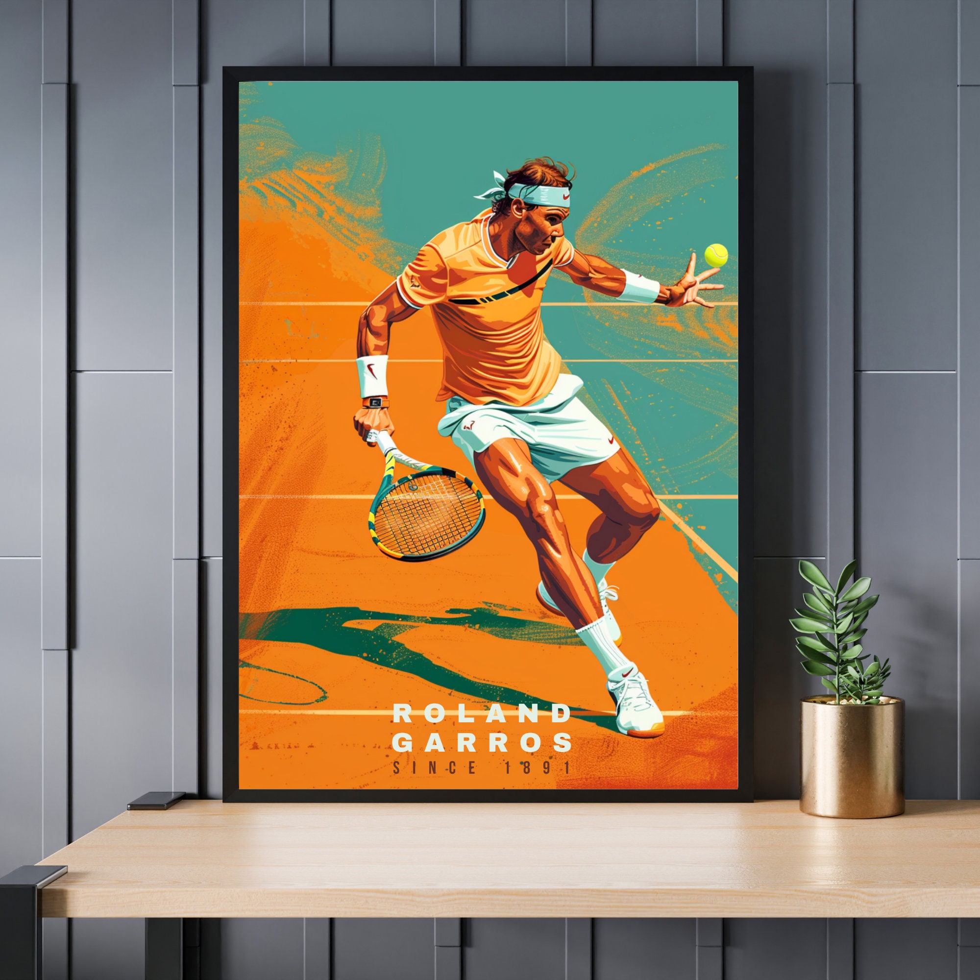 Roland Garros Poster Roland Garros Print Tennis Poster - Etsy