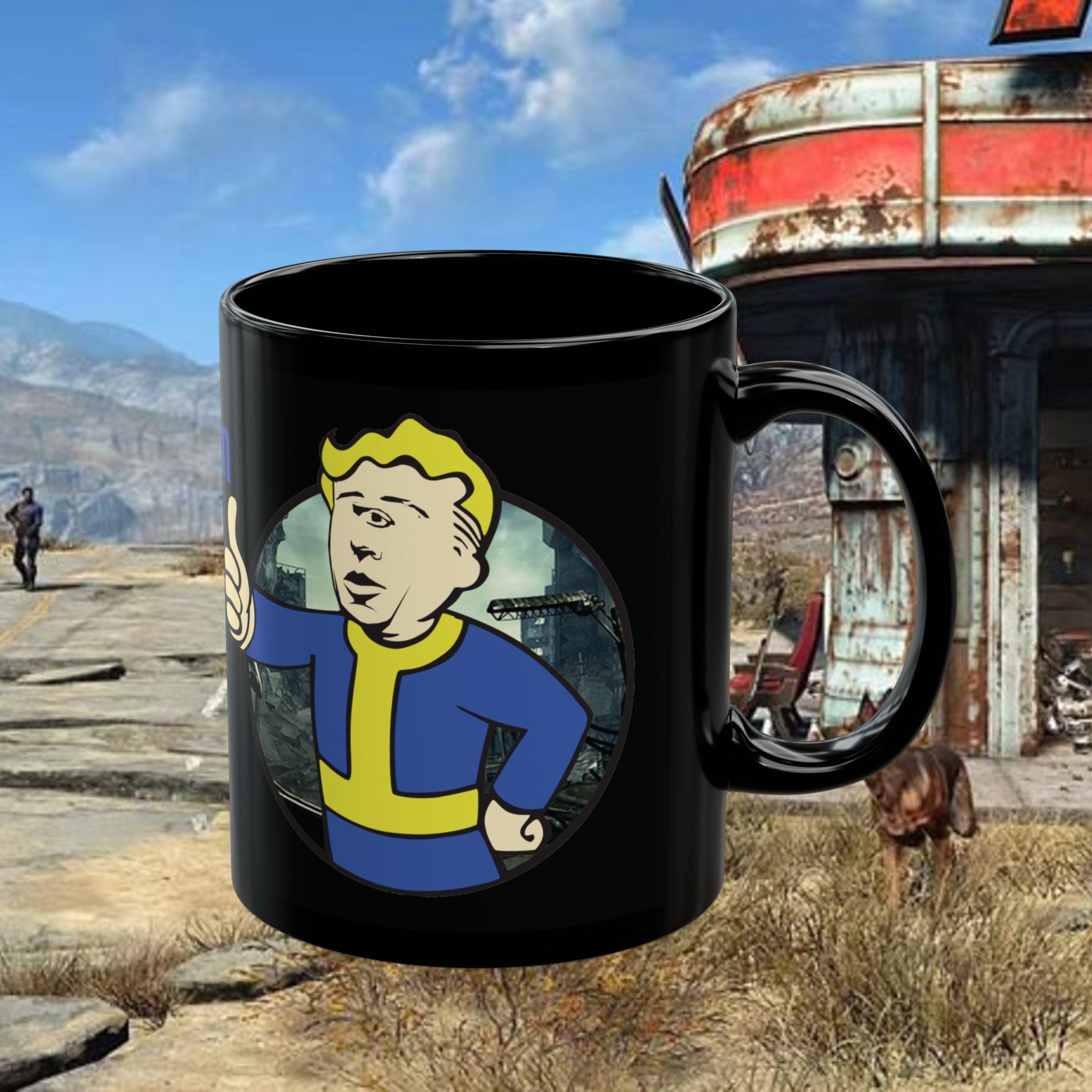 Fallout Mug, Vault-tec Fallout Gamer Design, Vault 4 Overseer, Fallout ...