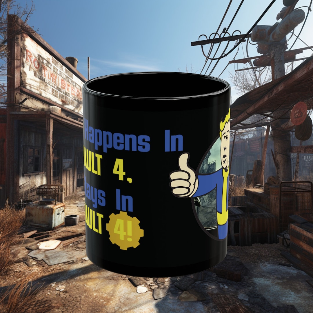 Fallout Mug, Vault-tec Fallout Gamer Design, Vault 4 Overseer, Fallout ...