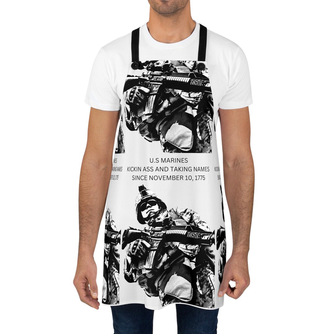 U.S. Marine Corps Apron - Etsy
