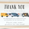 Delivery Driver Thank You Poster Delivery Driver Snack Sign Treat Sign ...