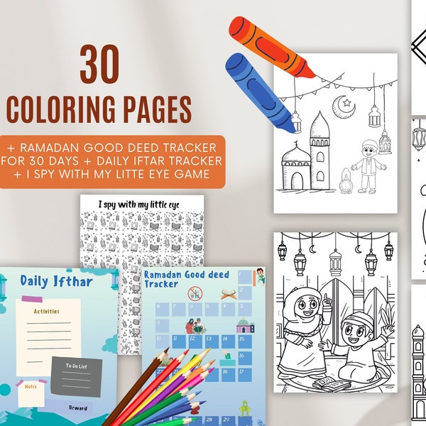 30 Days of Ramadan Activity Book, Printable, Muslim Kids - Etsy Denmark