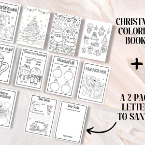 Coloring Letter to Santa + Christmas Coloring Book | Letter to Santa ...