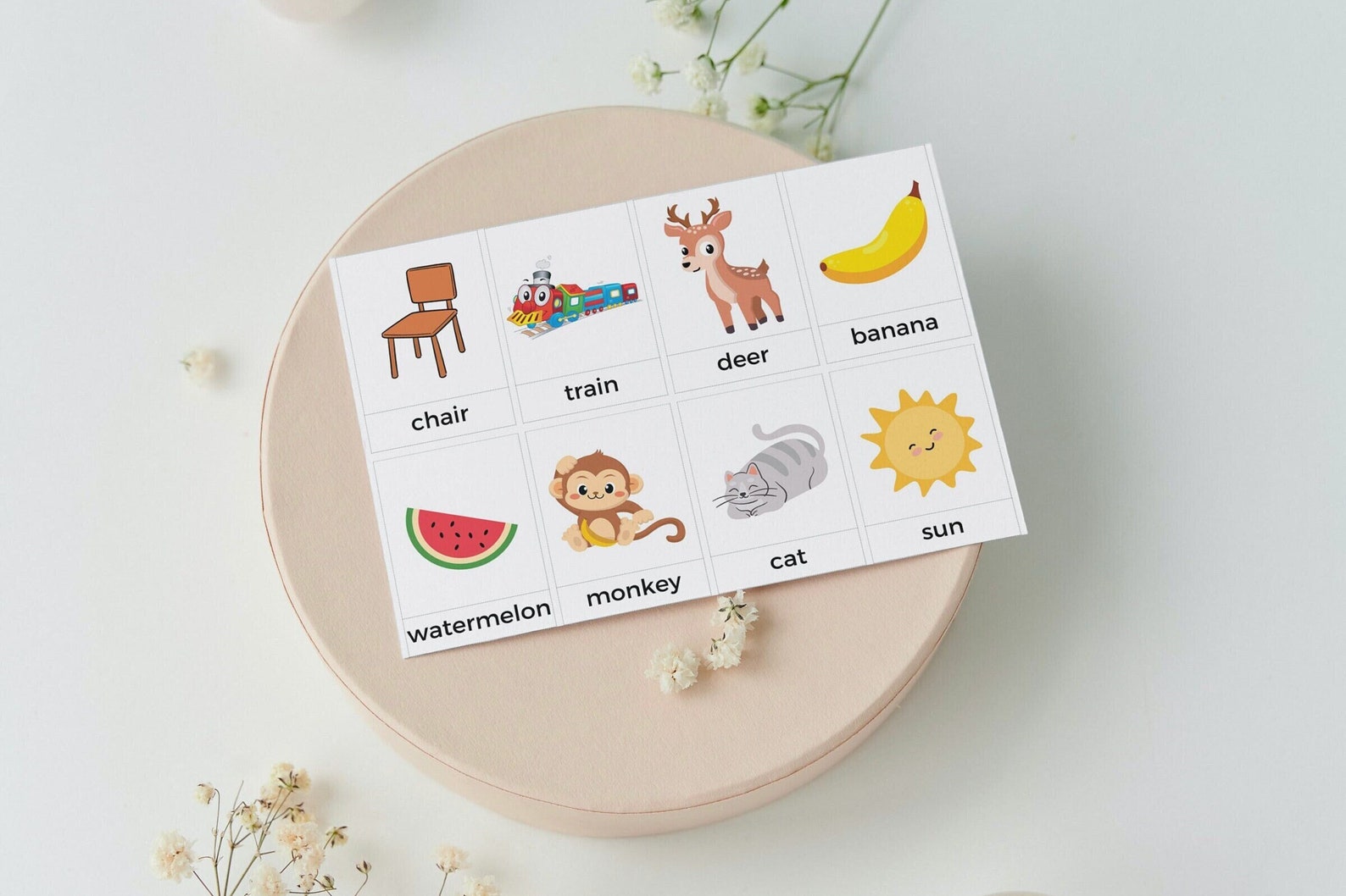 56 Flashcards | First Words | Flashcards for Toddlers | Children ...