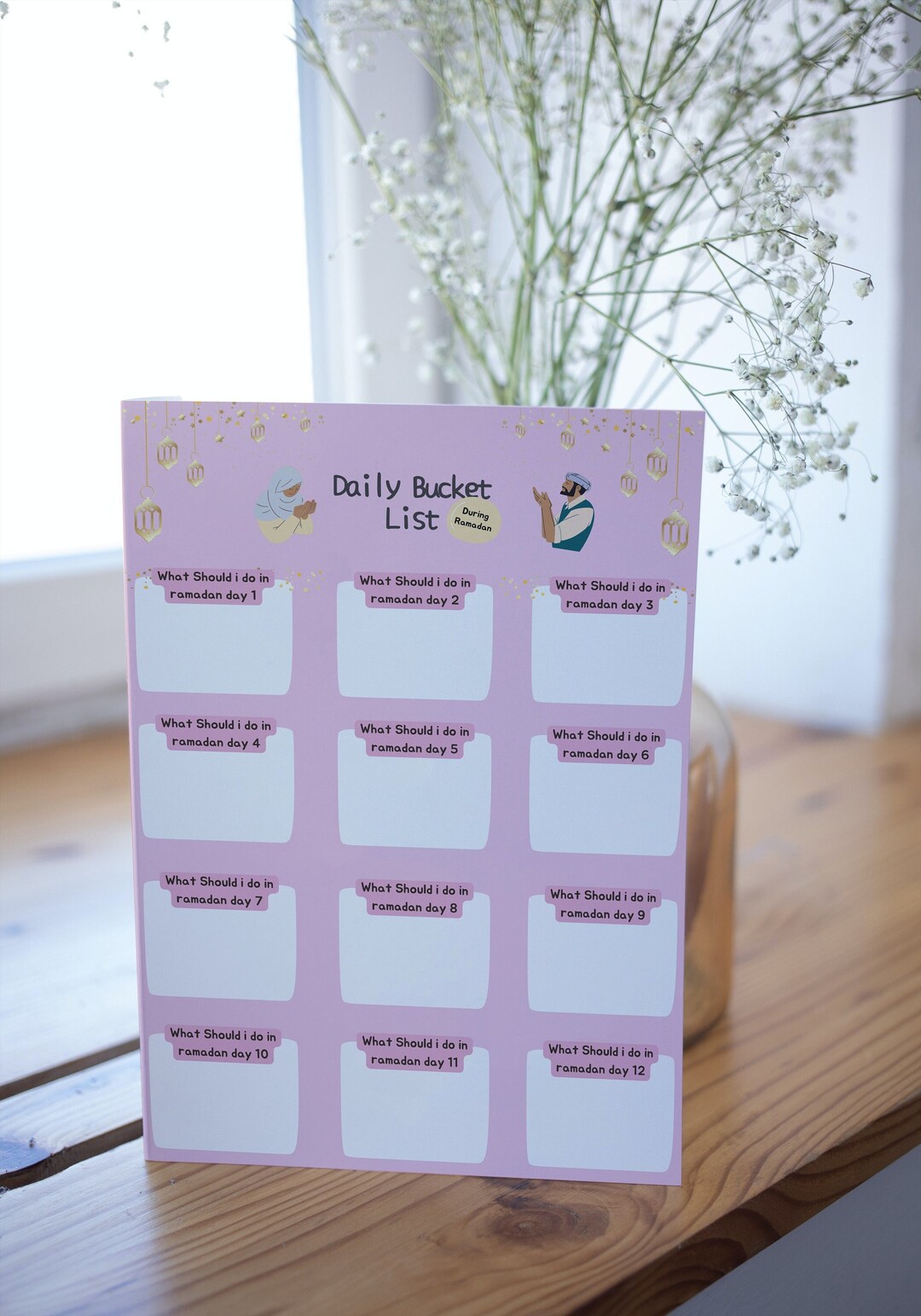 Ramadan Islamic Daily Planner, Daily Adkhar Adkar, Kids Checklist ...