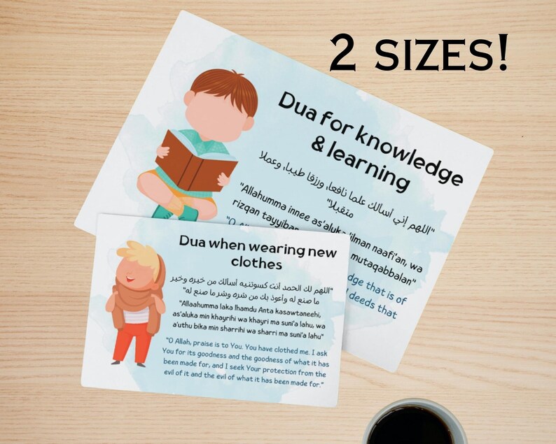 Dua Pocket Flashcards Dua Cards for Kids Ramadan Activities Muslim ...