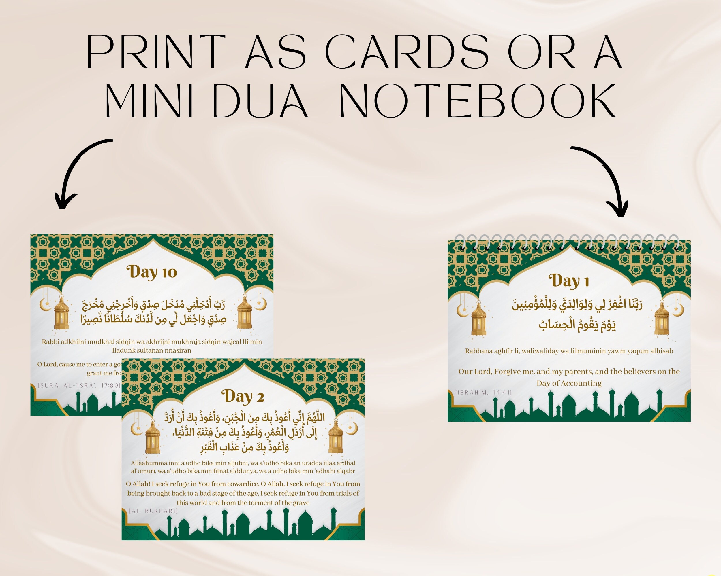Ramadan Dua Cards | 30 Dua Card Set | Daily Dua | Prayer Cards | Dua ...