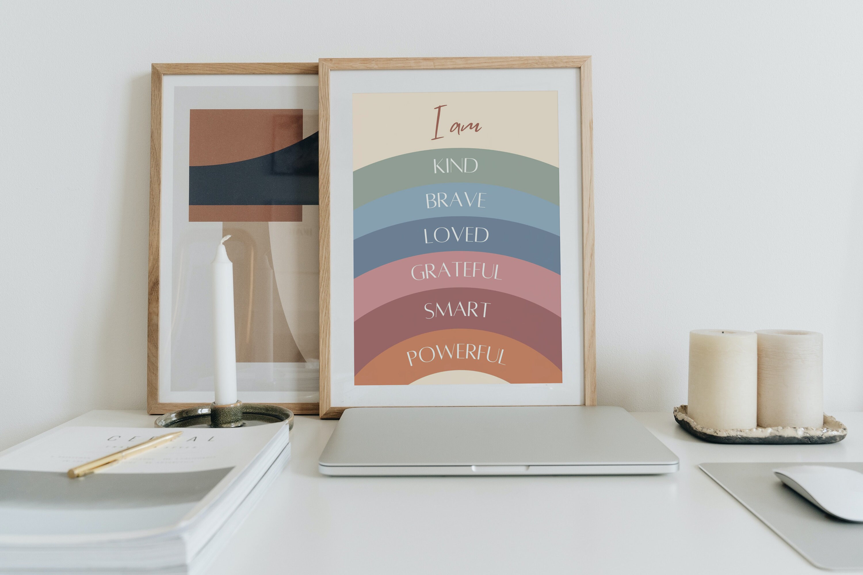 Affirmations | Playroom Wall Decor | Rainbow Affirmations Poster ...
