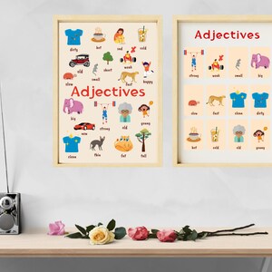 Adjectives Flashcards and Poster | Learn English | SEN | Homeschool ...