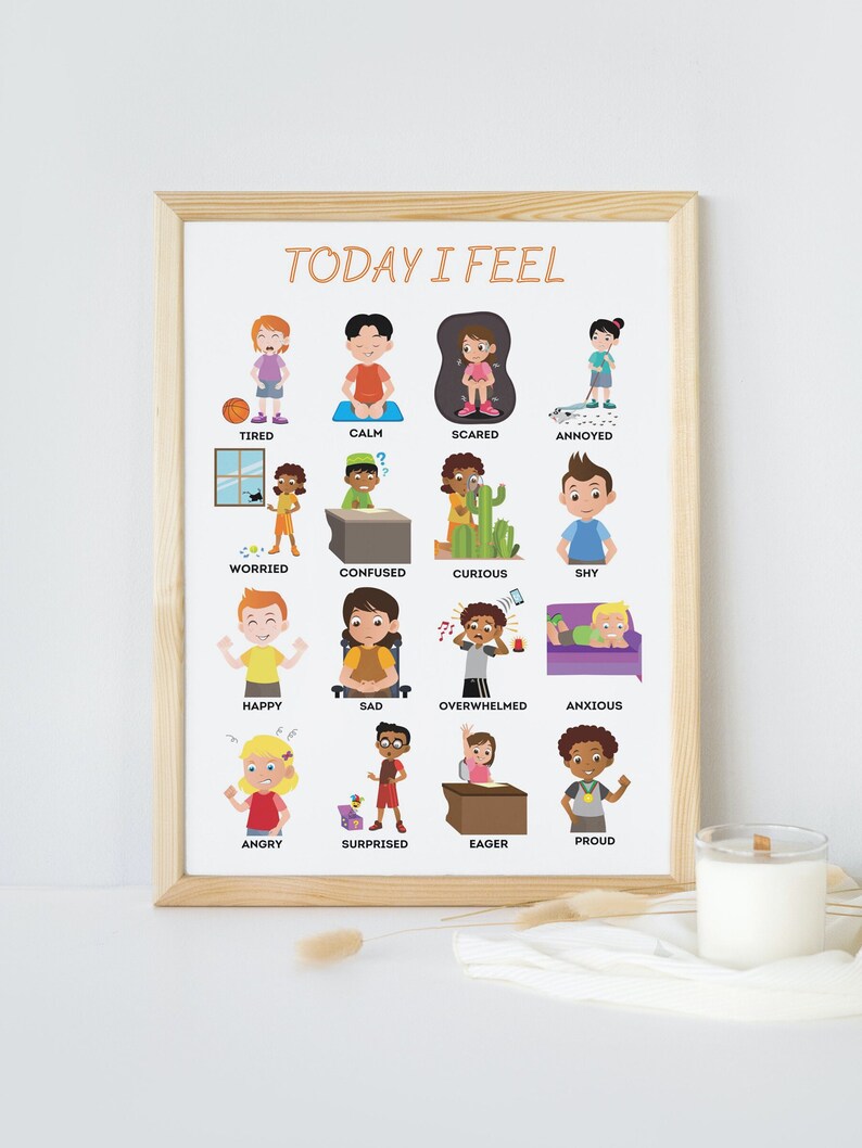 Emotion Flashcards | Montessori | Activity for Children | Home School ...