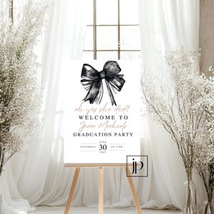 Oh Yes She Did Graduation Party Welcome Sign College Grad Party Decor ...