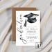 Black Graduation Cap Invitation Girls High School Grad Invite Template ...