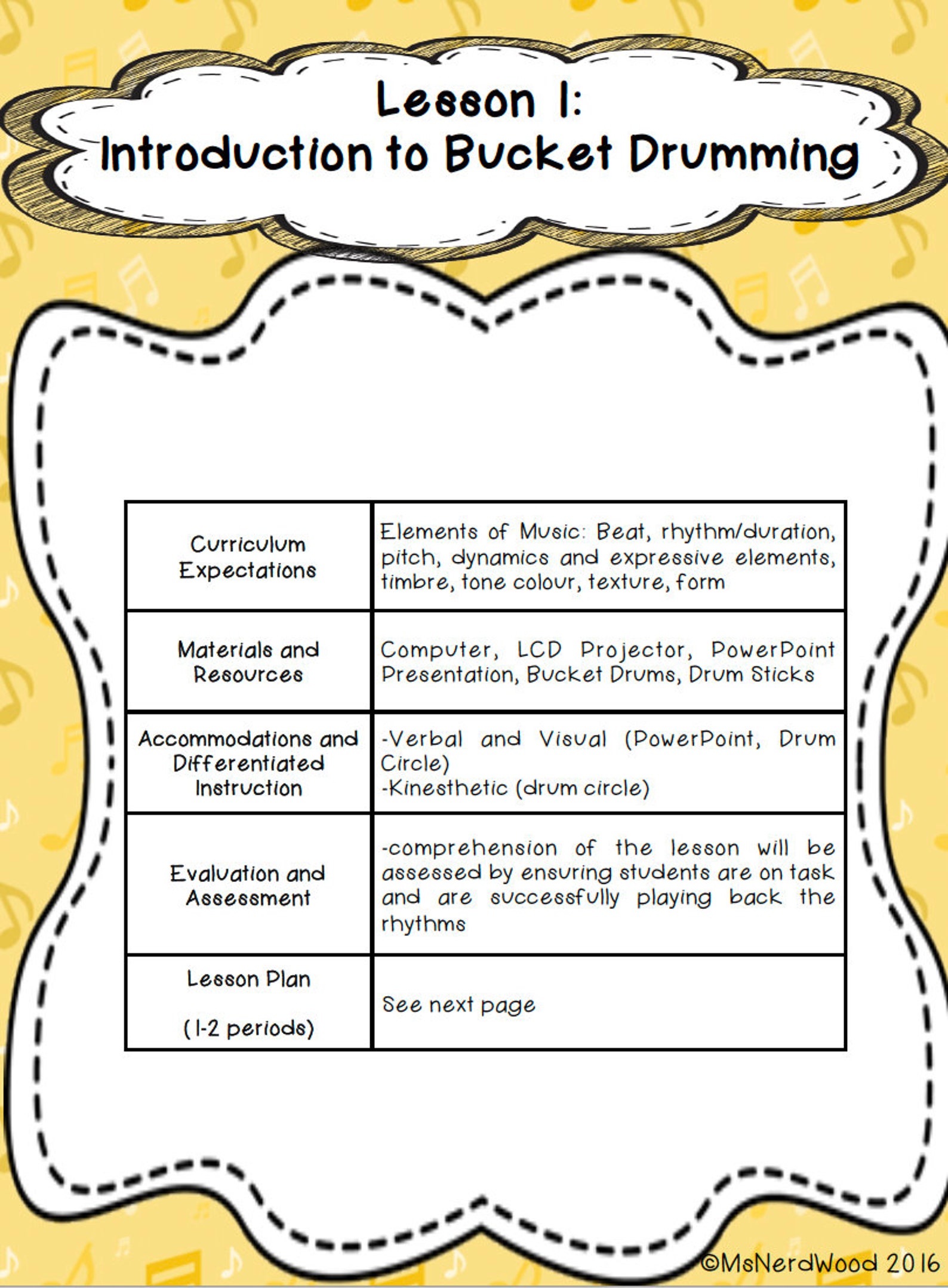 Bucket Drumming Unit (music) Teaching Resource - Etsy