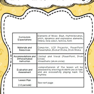 Bucket Drumming Unit (music) Teaching Resource - Etsy