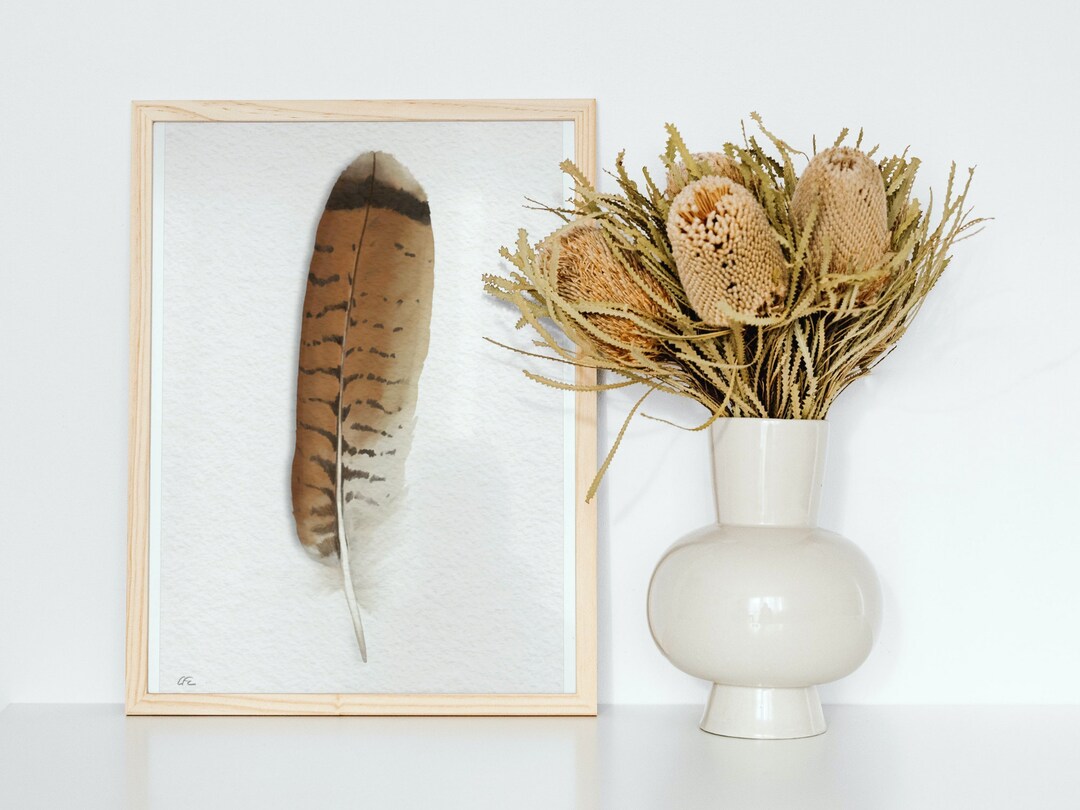 Feather Art, Red Tailed Hawk Painting, Hawk Illustration, Bird of Prey ...