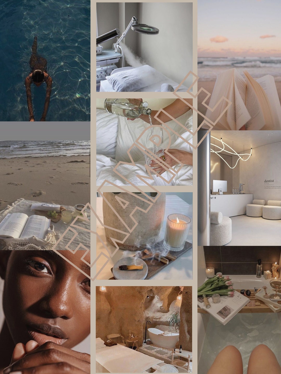 Digital/printable Vision Board- Self Care Self Love Spoiled Low High ...