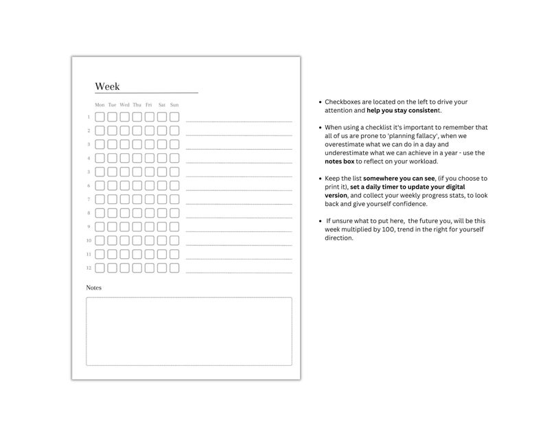 Printable Daily Checklist, Stay Organised and Boost Your Productivity ...