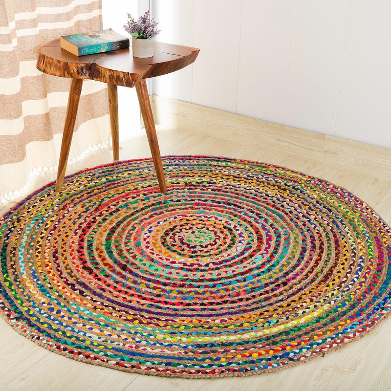 Colorful Braided Rug - Etsy