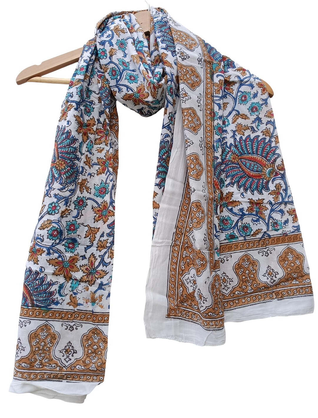 Block Print Sarong Bohemian Pareo Indian Handmade Cotton Beach Wrap ...