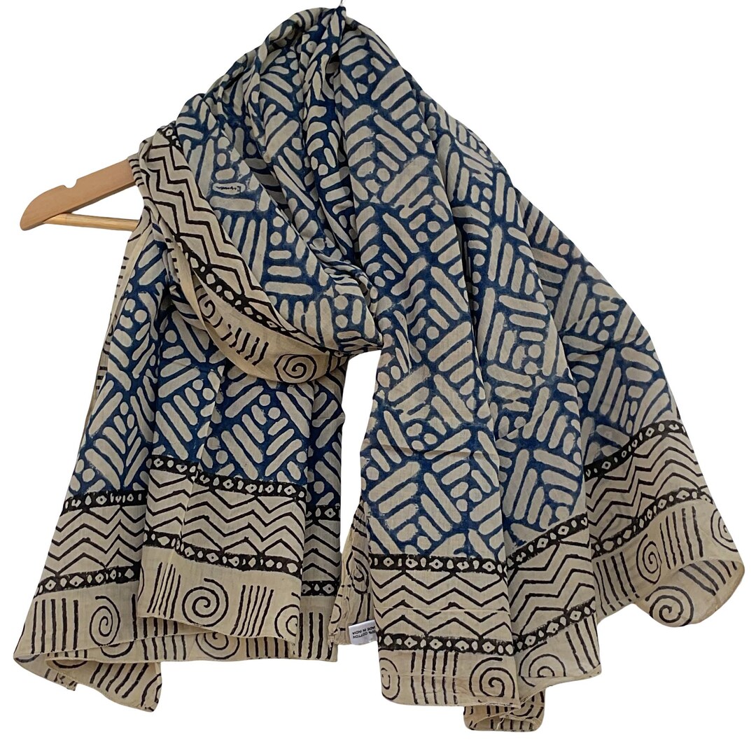 Indian Block Print Cover up Boho Pareo Handmade Resort Wear Cotton ...