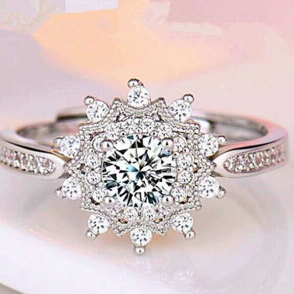 Snowflake Ring - Etsy UK