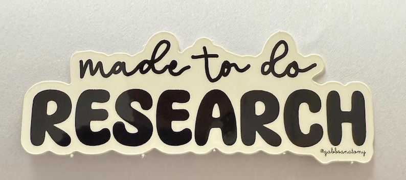 Made to Do Research Sticker - Etsy