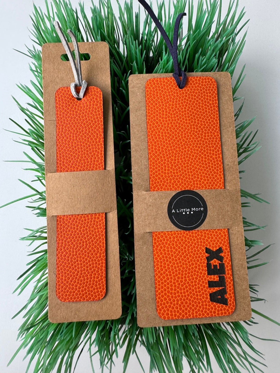 Personalized Basketball Bookmark: Faux Leather Sports Gift - Etsy