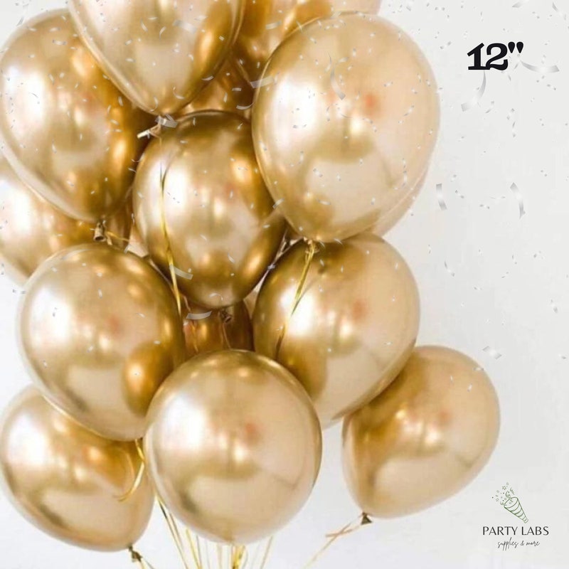 Gold Metallic Balloons - Etsy