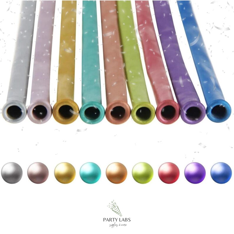 9 Color Long Magic Twisting Balloons for Making Animals | Premium ...