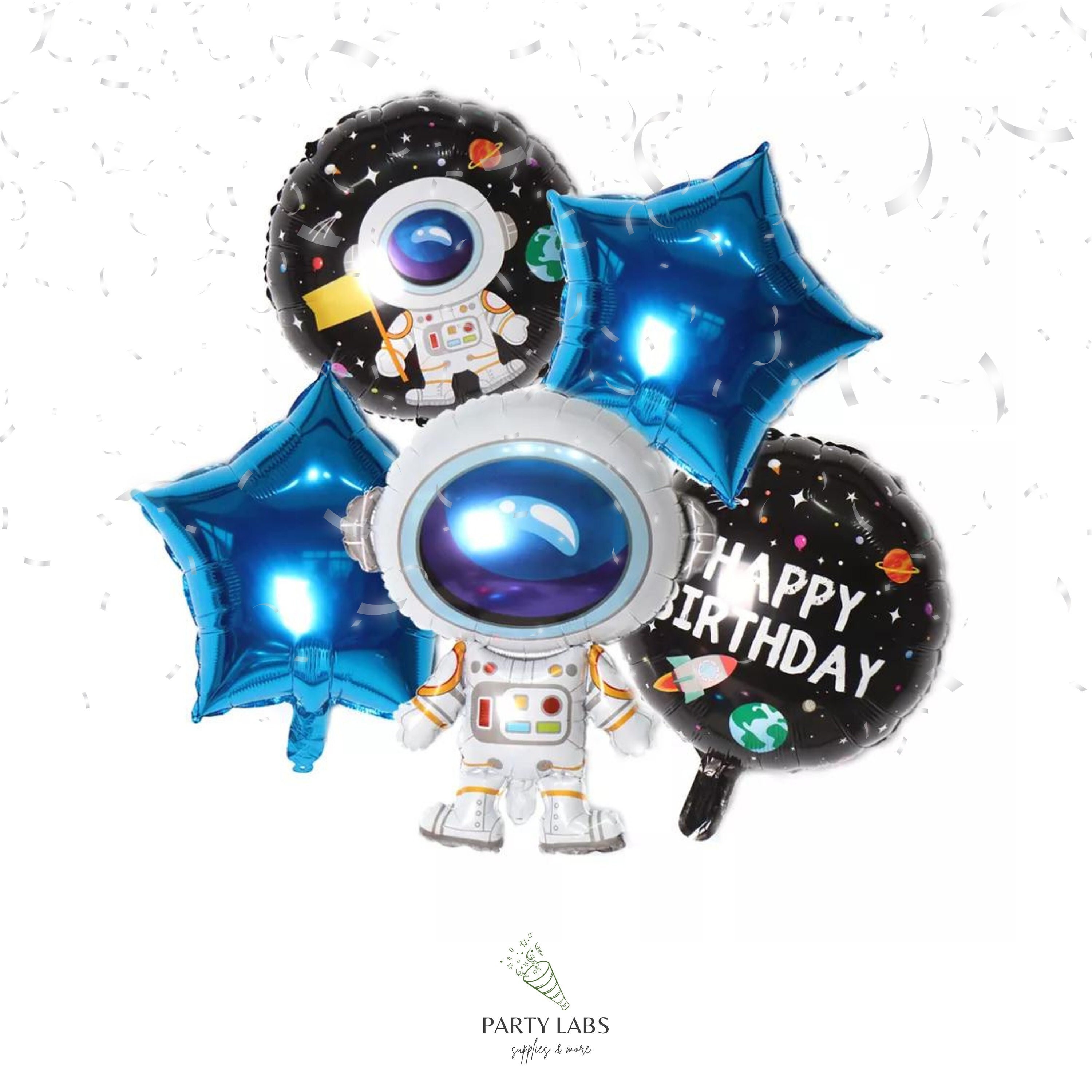 Outer Space Boy Birthday Balloon Set | 5 Pcs | Space Themed Birthday ...