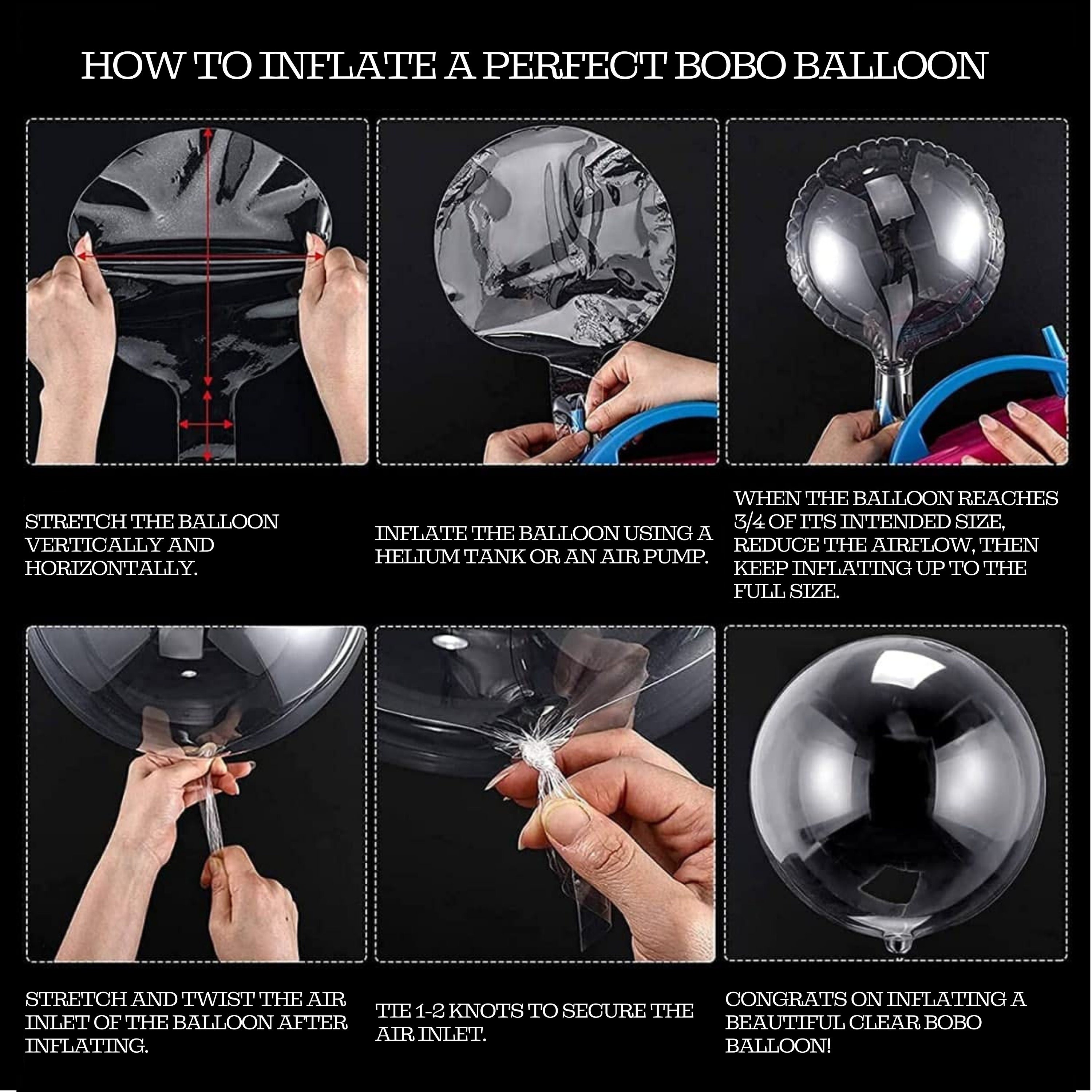 18 Inch Clear Bobo Balloons Set of 10 Jumbo Balloon Bulk - Etsy