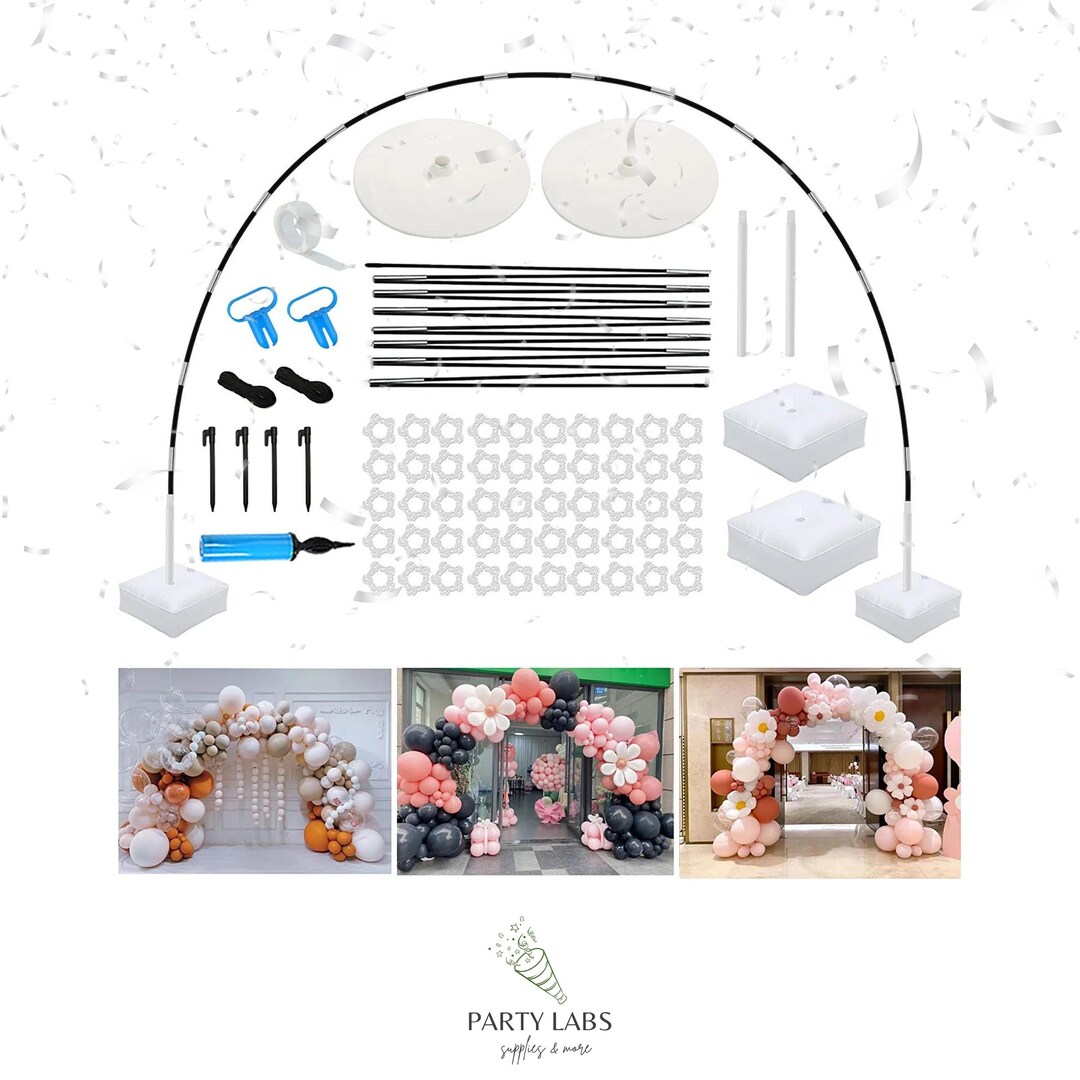 Balloon Arch Kit Adjustable Arch Stand 9x10 Ft Balloon Arch Frame With ...