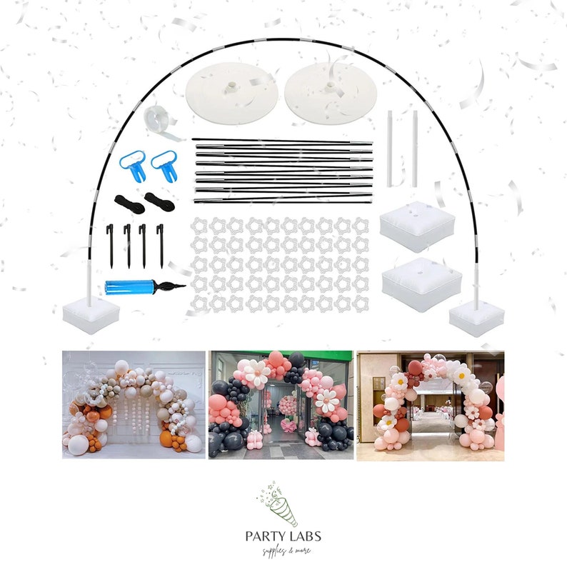 Balloon Arch Kit Adjustable Arch Stand 9x10 Ft Balloon Arch Frame With ...